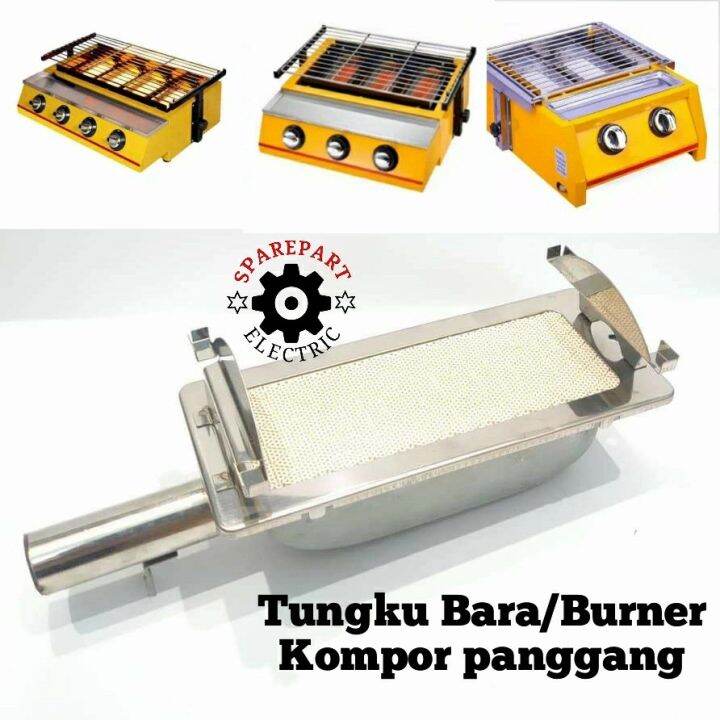 Tungku bara/burner sumbu api kompor panggangan sosis roaster all merk ...