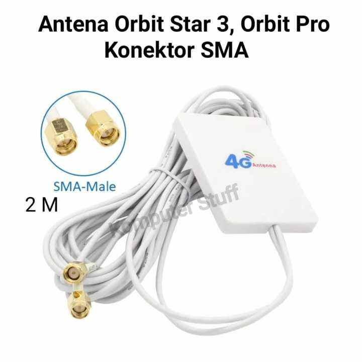 Antena Eksternal Modem Orbit Star 3, Orbit Pro Konektor SMA 4G LTE ...