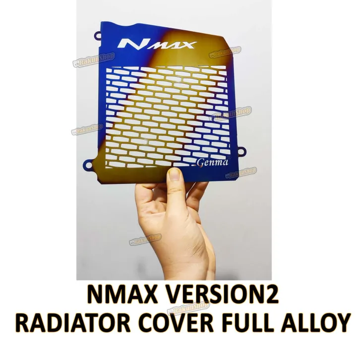 Yamaha Nmax Version 2 Radiator Cover Titanium Full alloy Plug and play ...