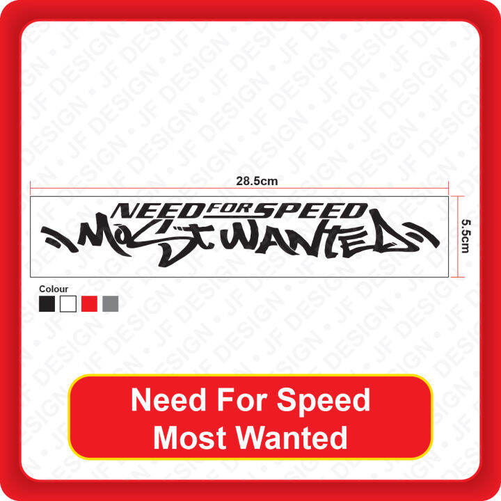 [033]Quality Car Sticker Need For Speed Most Wanted Design 2 [Big ...