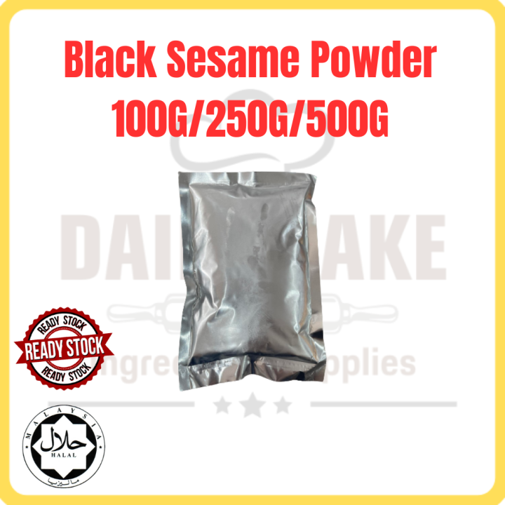 Black Sesame Powder 100G 250G 500G/Serbuk Bijan Hitam/黑芝麻粉/Ingredients ...
