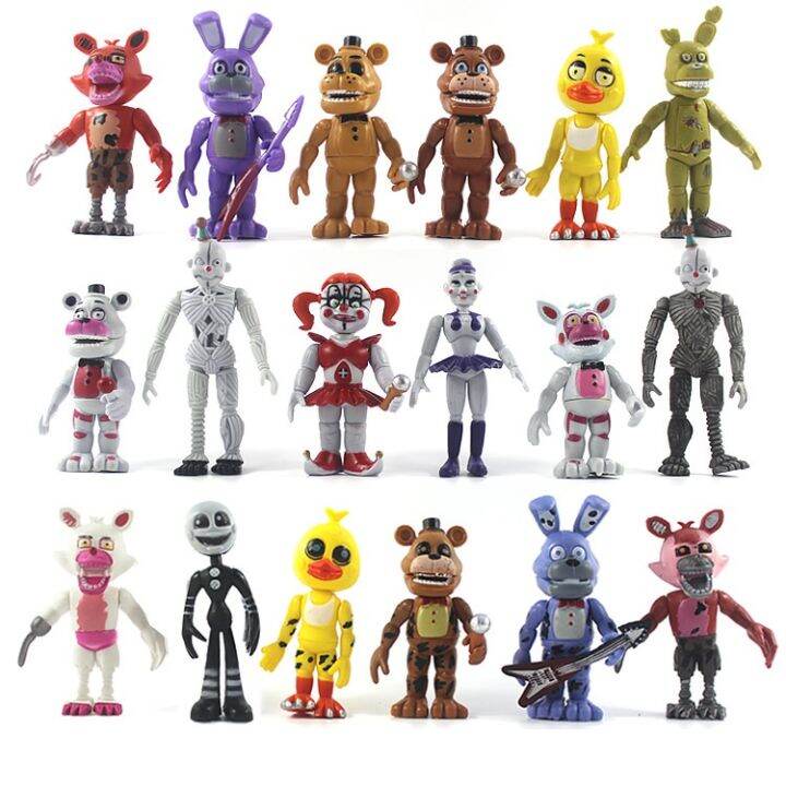 Kid's Toy 18 Pcs/set 4.5-inch FNAF Five Nights At Freddy's Funtime Foxy ...