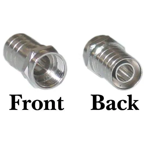 RG6 F type Adapter pin Coax Coaxial Compression crimping On Connector ...