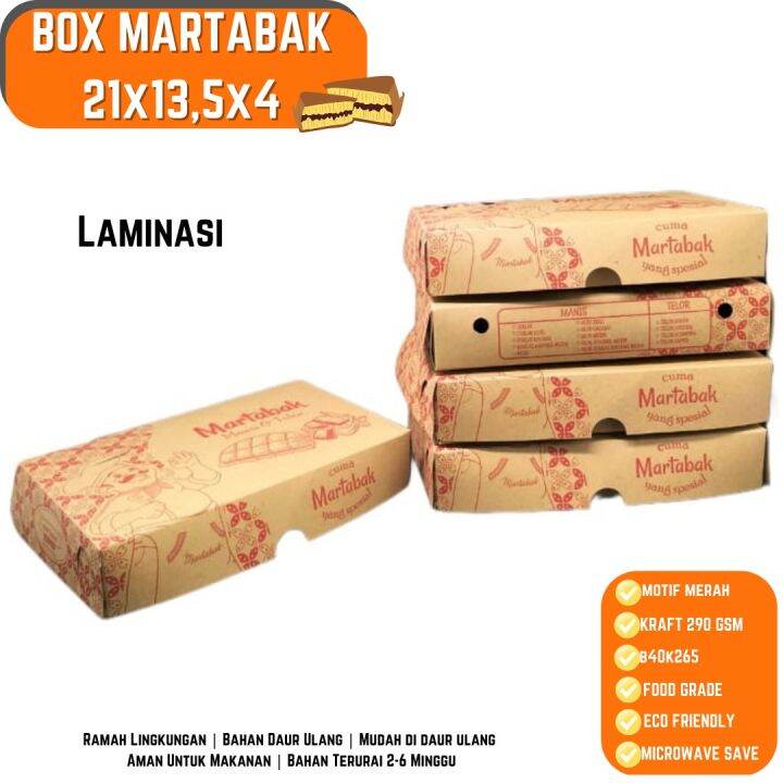 (Isi 25 Pcs-B40K265) Box Martabak Telor Dus Martabak Manis | Lazada ...