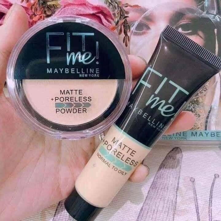 (BeautyBloom) Maybelline Fit Me! Set 2 in1 Powder And Foundation ...
