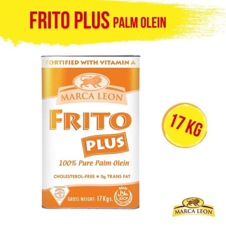 Frito Plus Palm Olein 17KG Tin Can | Lazada PH