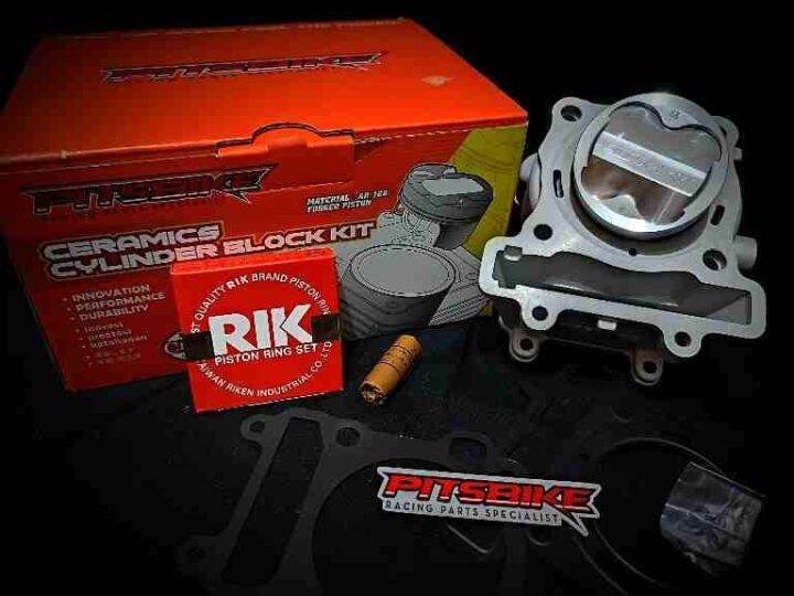 66MM SUZUKI RAIDER 150 FI PITSBIKE CYLINDER BLOCK DOME FORGED PISTON ...