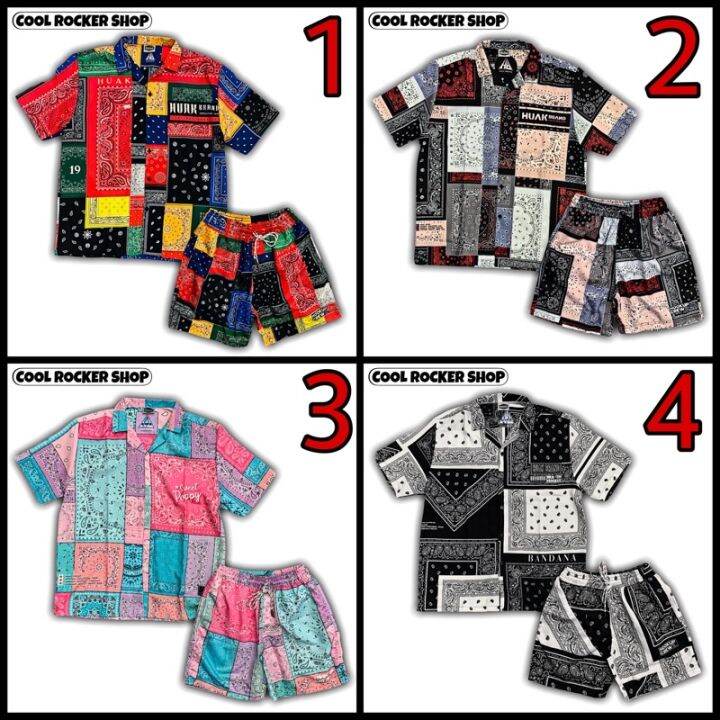 Cool Rocker : ชุดเซ็ตลายผ้าเช็ดหน้ายอดฮิต (Paisley Bandana) | Lazada.co.th