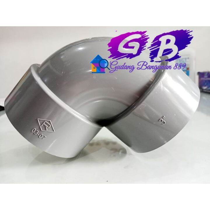KNEE/KENI PVC 3"RUCIKA AW / ELBOW 3 INCI RUCIKA | Lazada Indonesia