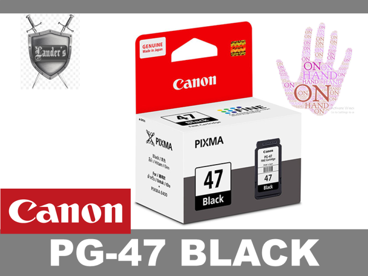 Canon PG-47 Black Original Ink Cartridge | Lazada PH