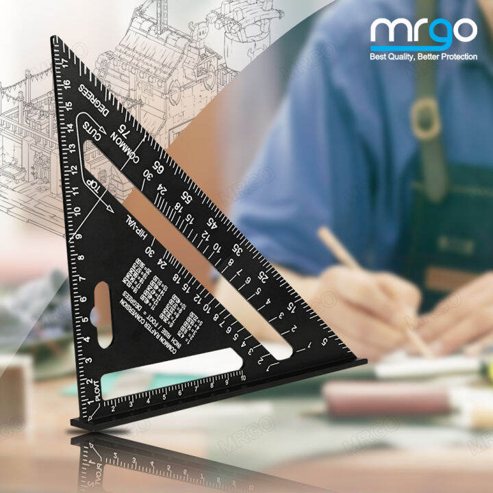 Triangle Square Carpenter's Marking Joiner Ruler Triangular Swanson ...