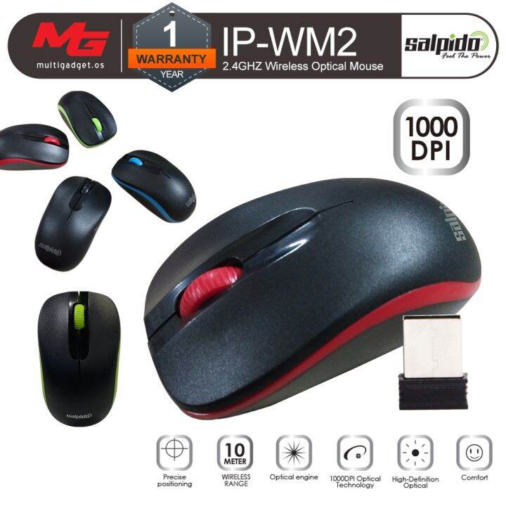Salpido IP-WM2 2.4GHz Wireless Optical Mouse | Lazada