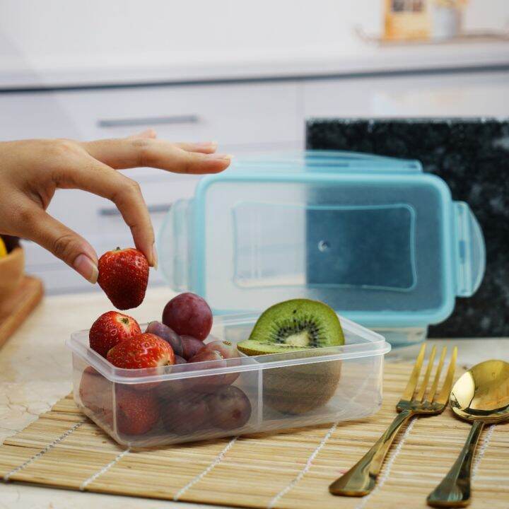 Pero rectangular lunch box with divider/tempat Makan sekat | Lazada PH