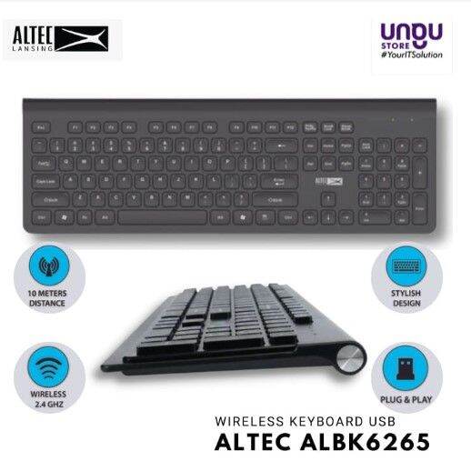 Keyboard Wireless Altec Lansing Keyboard Mechanical Wireless ALBK6265 ...