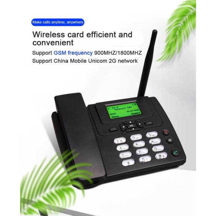 GSM Fixed Landline Wireless Phone (Single Sim) Dual Frequency GSM ...