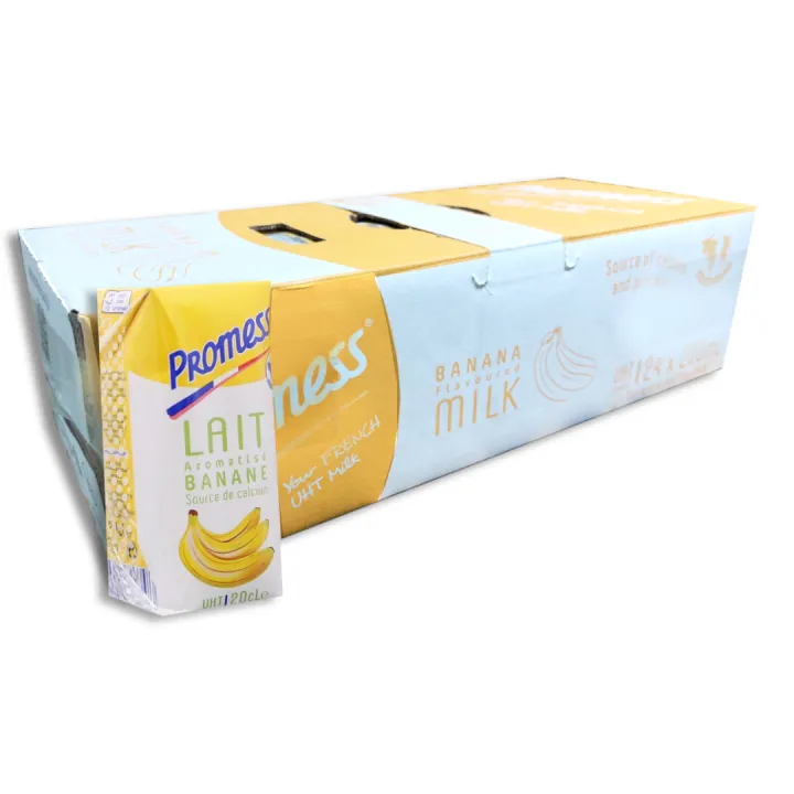 [Thùng 24 Hộp] Sữa Tươi Vị Chuối Promess 200ml - Nhập Khẩu Pháp | Lazada.vn