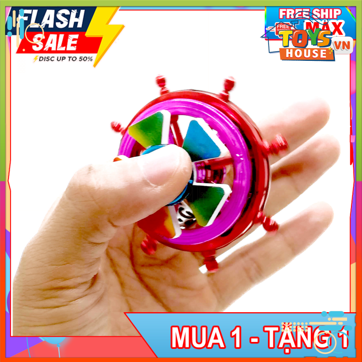 (FREE SHIP - MUA 1 TẶNG 1 ) Con Quay 3 tầng - Spiner 3D biến hình - con ...
