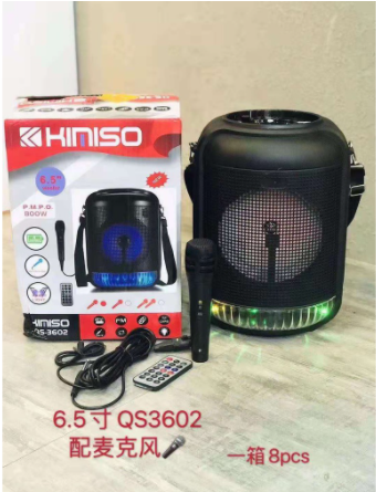 KIMISO QS 3602 6.5 INCHES PORTABLE WIRELESS BLUETOOTH SPEAKER WITH LED ...