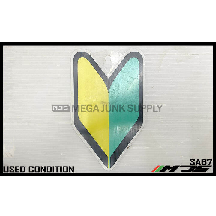 Original JDM Japan Car Senior Logo Wakaba Leaf Symbols Vinyl Decal ...