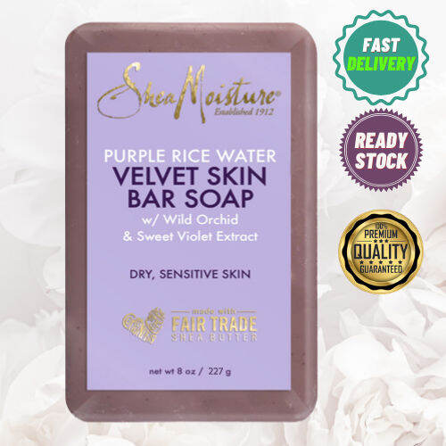 Shea Moisture Bar Soap, Purple Rice Water, USA, 227g | Lazada