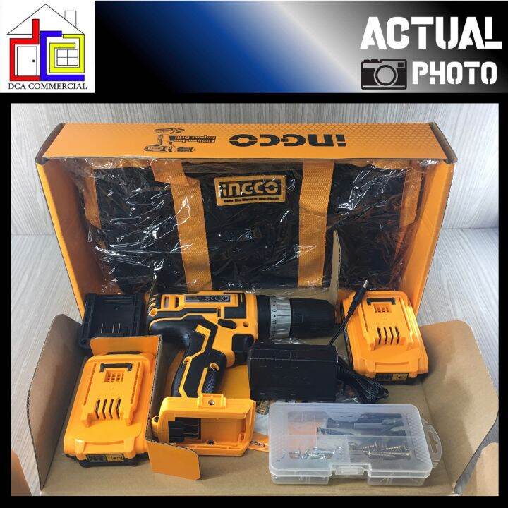 INGCO Lithium-Ion Cordless Drill - CDLI2002 | Lazada PH