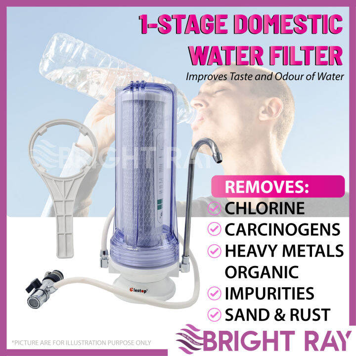 LESTOP 1-Single Stage Domestic Water Filter with Separate Tap for Water ...