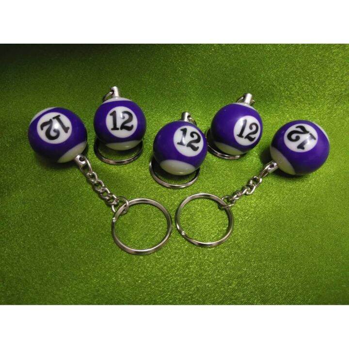 #12 Snooker Lucky number # 12 Key Chain 幸运号码 # 12号幸运球 钥匙扣 | Lazada