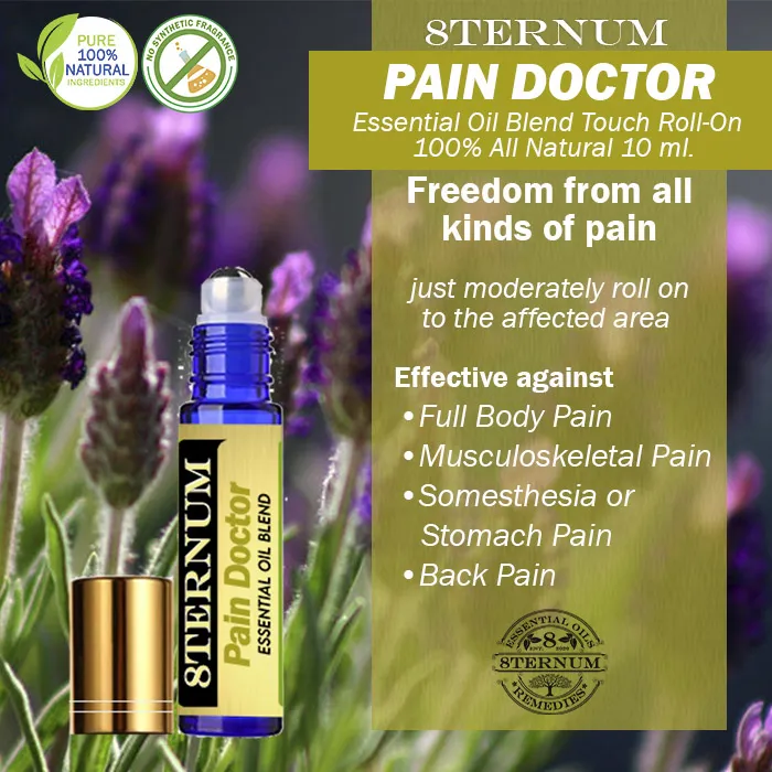 ️ PAIN DOCTOR, ESSENTIAL OIL ROLL-ON BLEND, all-natural, 100% ...