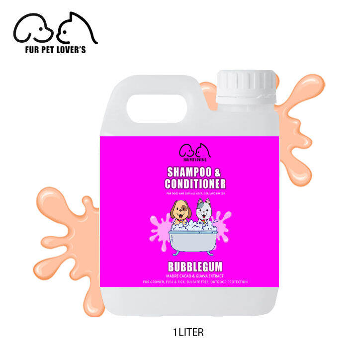 Bubblegum Pink Green Shampoo & Conditioner for Dog and Cat 100% Natural ...