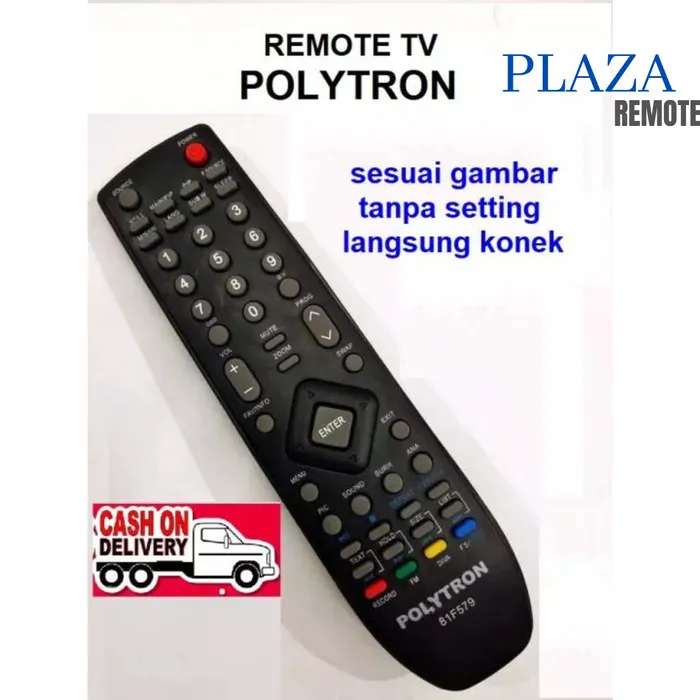 Super Langsung Konek Remote Remot tv polytron LCD LED TV 81f579 Tanpa ...