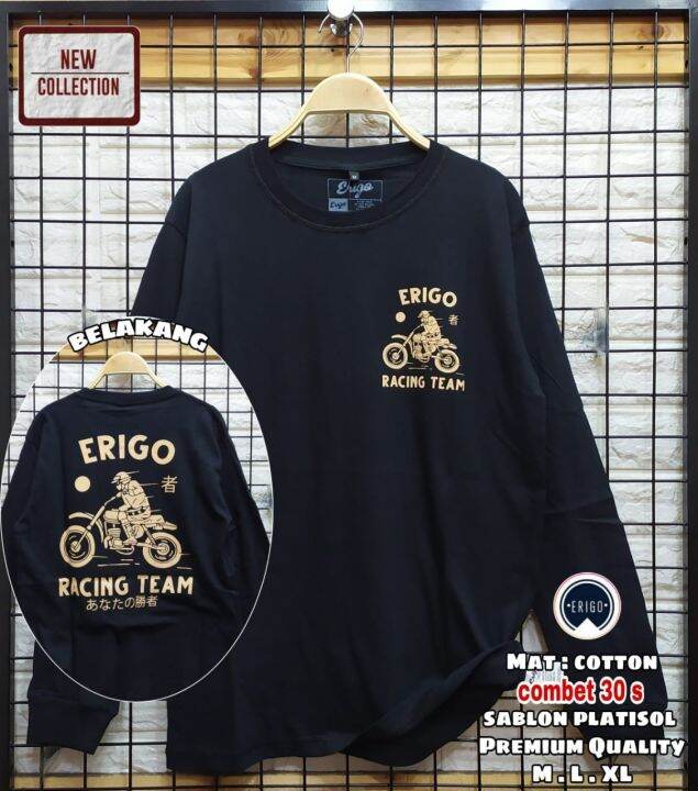 KAOS DISTRO PRIA / BAJU ERIGO LENGAN PANJANG / KAOS ERIGO LONG SLEEVE ...