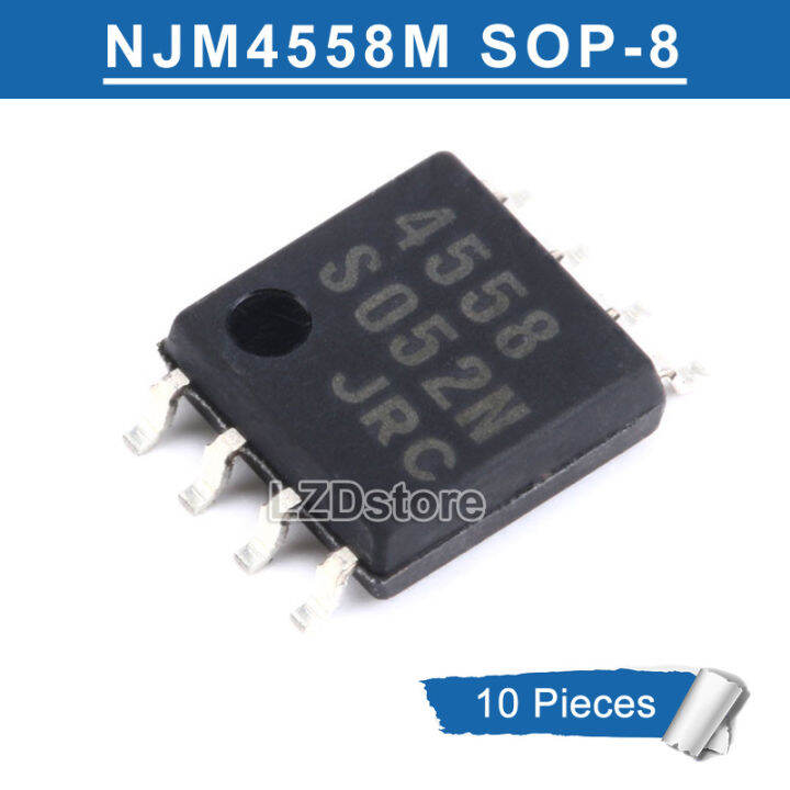 10pcs Original NJM4558M JRC4558 SOP8 NJM4558M-TE1 JRC 4558 SOP-8 SOP SMD Dual Operational ...