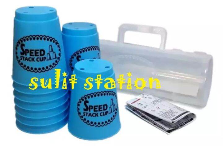 SPEED FAST STACK HIGH TOWER CUP STACKING CUPS FUN GAMES TOYS | Lazada PH