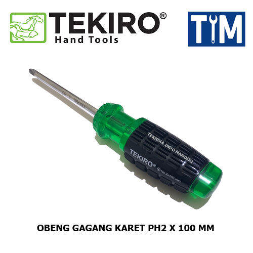 TEKIRO Obeng Gagang Karet PH2 x 100 mm | Lazada Indonesia