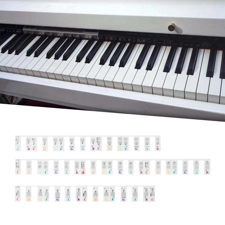 CCGenius Piano Sticker Keyboard Decals Large Letter Removable Piano ...