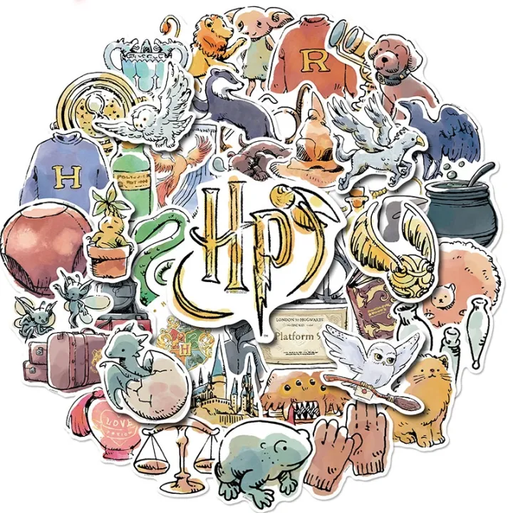 Harry Potter Around Sticker Warner The Original Watercolor Painting ...