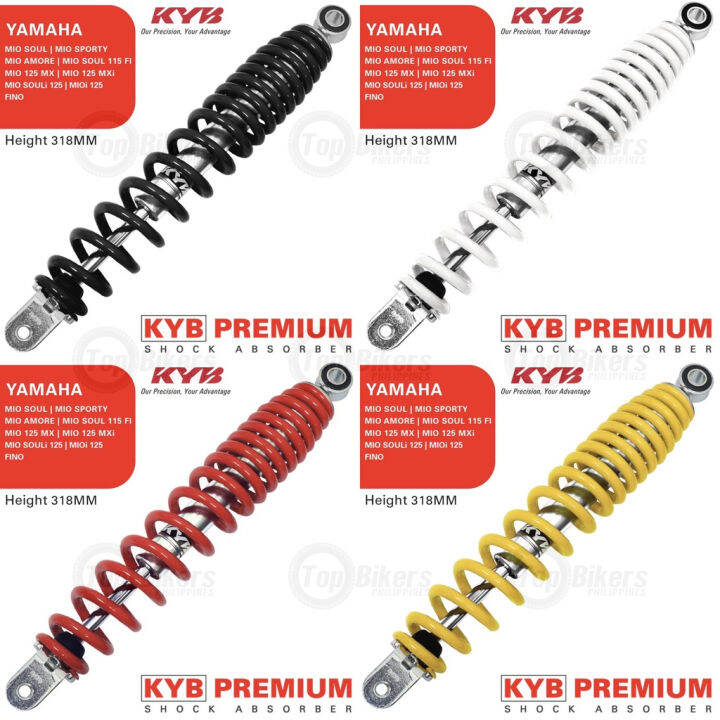 KYB Premium Shock Absorber Rear 318mm Soul, Sporty, Amore, 125 MX, Mio ...