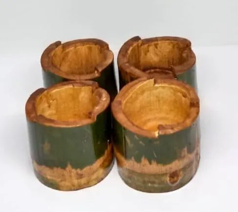 2 PCS Asbak Unik Dari Bambu / Asbak Rokok Asbak Bambu /Kerajinan Tangan ...