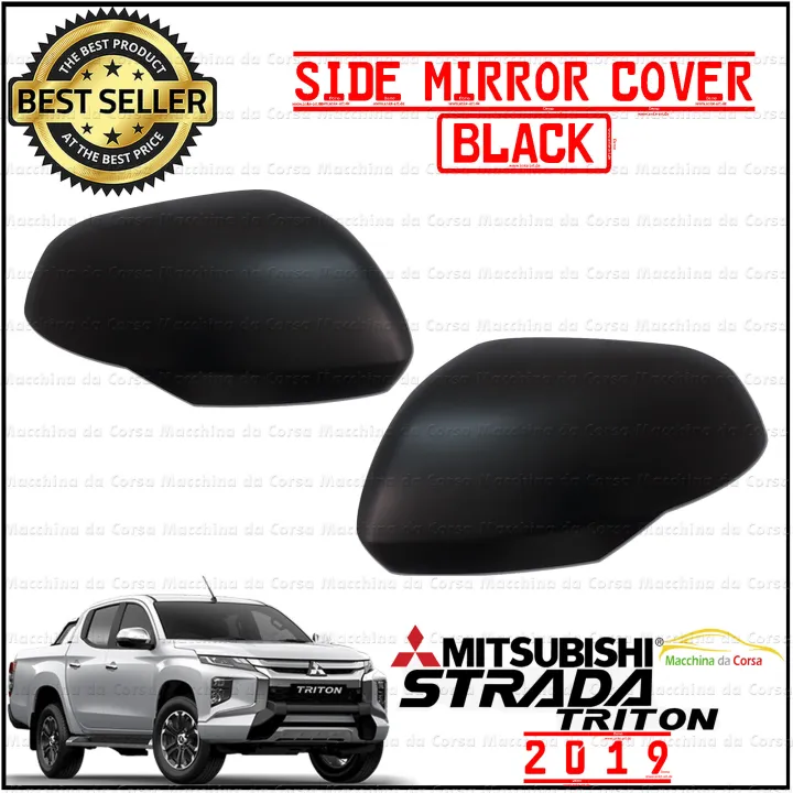 Mitsubishi Strada / Triton 2019 Side Mirror Cover Black | Lazada PH