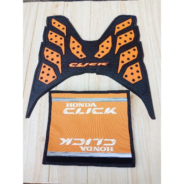 Honda Click Orange Rubber Matting With Orange Shock Cover | Lazada PH