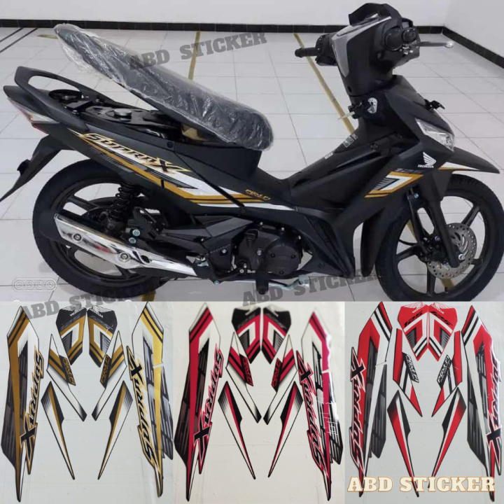 Stiker Striping Supra X 125 FI 2022 Stiker Supra X 125 Murah | Lazada ...