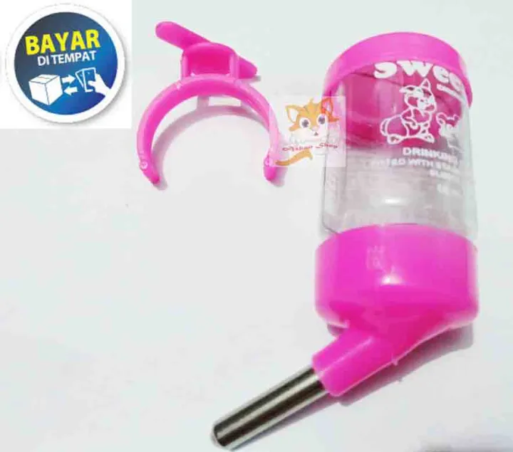 Botol Minum Hamster Kelinci Marmut Sweet - Ukuran 80 ML Pink | Lazada ...