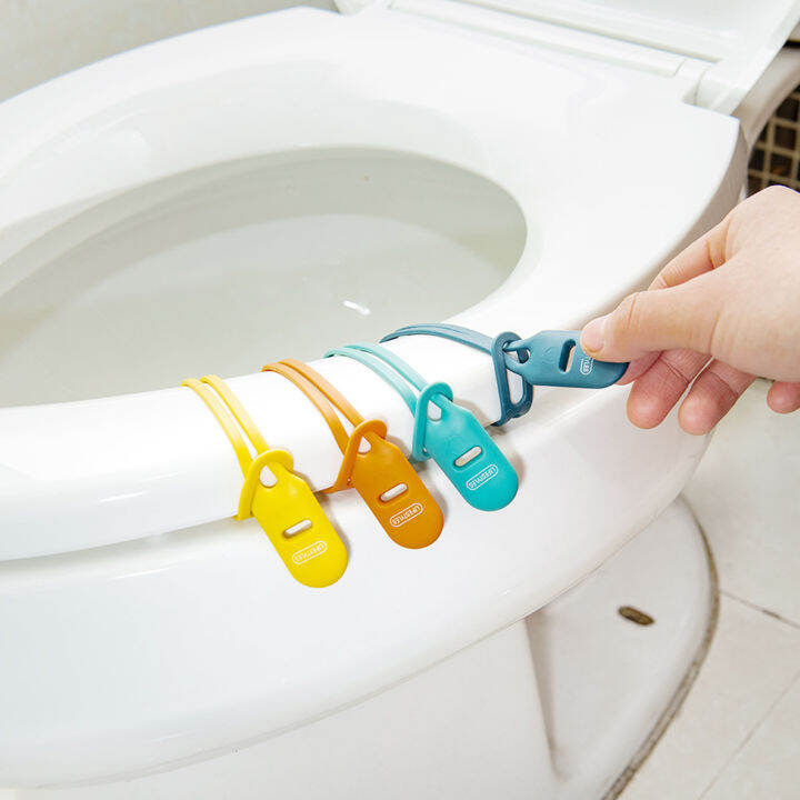 Toilet Seat Lifter Avoid Touching Silicone Toilet Lid Handle Sanitary ...