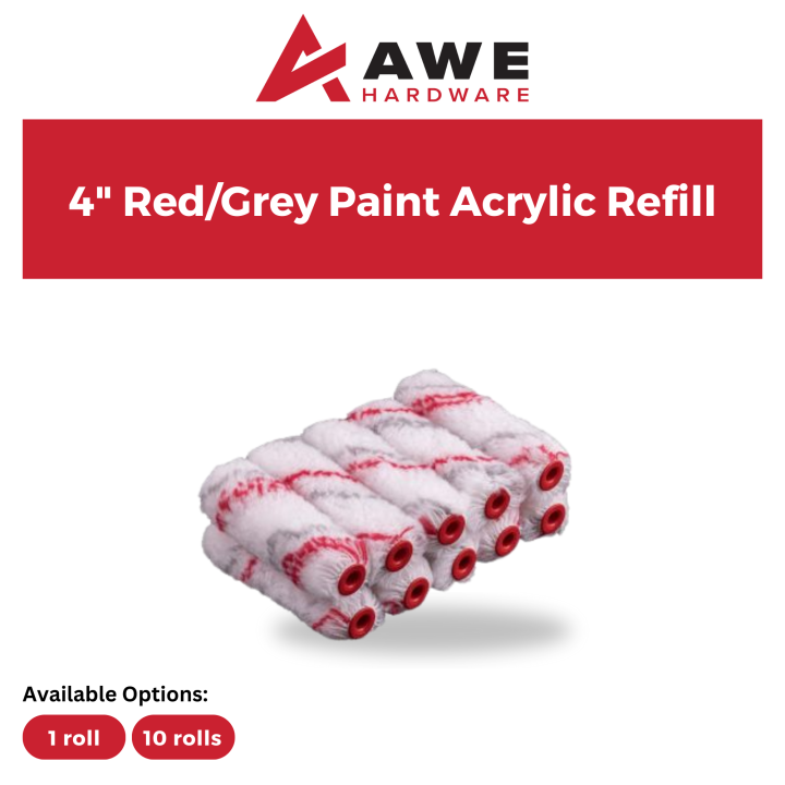 AWE 4-Inch Paint Acrylic Refill Paint Roller Wall Painting Replacement ...
