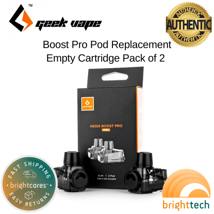 Geekvape Aegis Boost Pro Pod Replacement Empty Cartridge (Without Coil ...