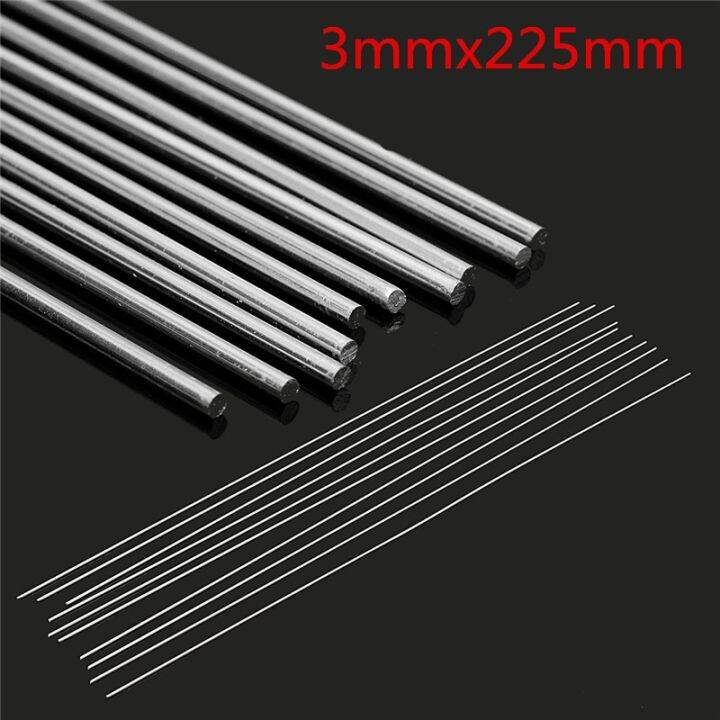 4Pcs 3mmx225mm Silver Aluminum Alloy Welding Rod Low Temperature Metal ...