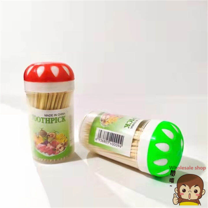 Bamboo toothpicks dual tip floss stick wooden per pcs [ B5 ] | Lazada PH