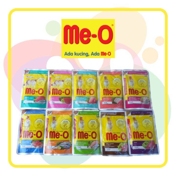 MEO POUCH KITTEN 80gr / Adult / Meo Sachet / Makanan Basah Kucing ...