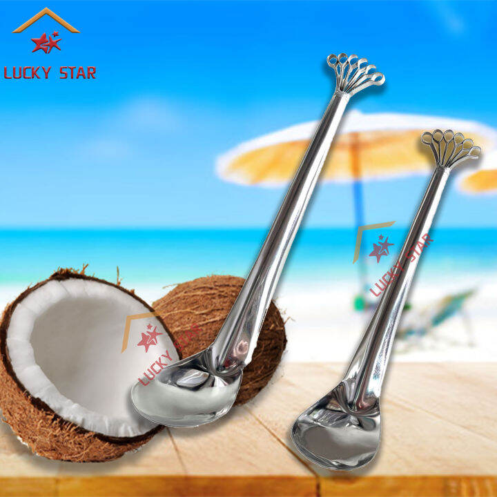 Coconut melon Stainless steel Buko Spoon Pangkayod Ng Buko Multi ...