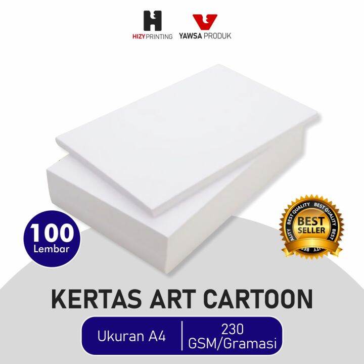 Kertas Art Carton/Art Karton 230 GSM/Gram Ukuran A4 - 100 Lembar | Lazada Indonesia